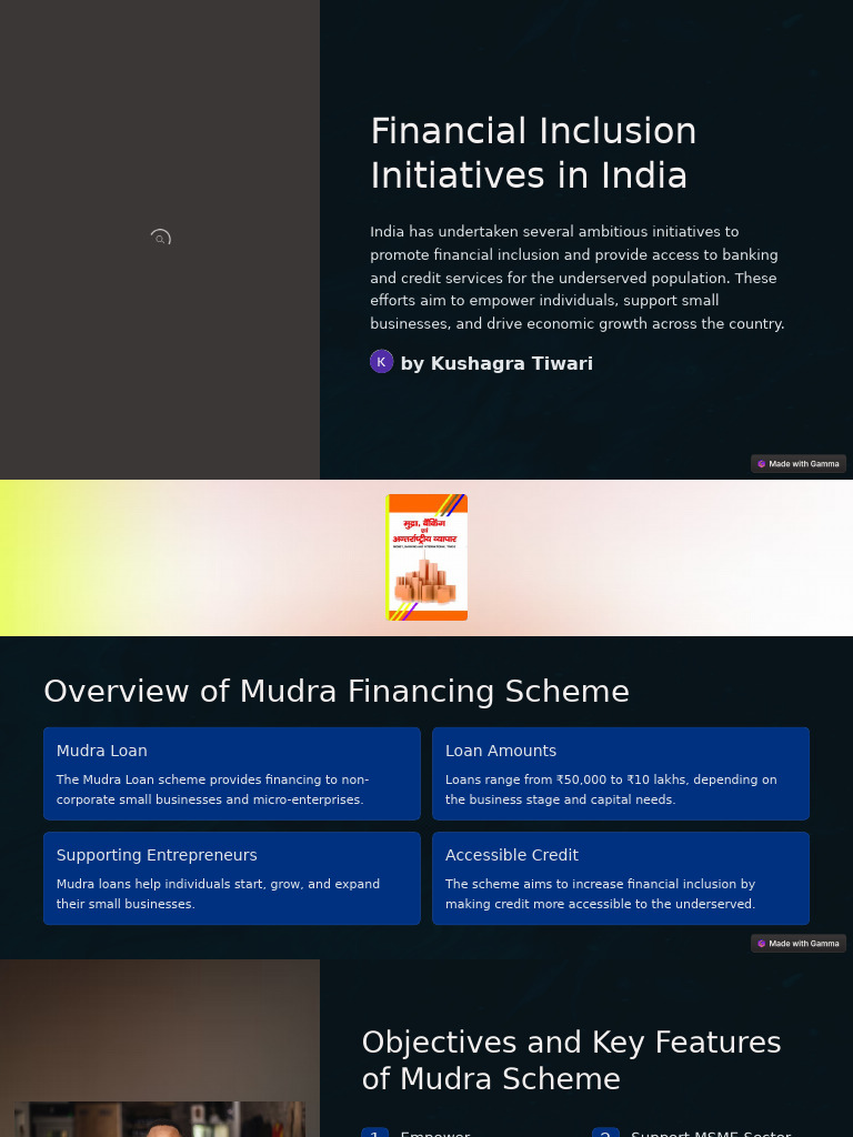 Financial Inclusion Initiatives in India | PDF | Financial Inclusion ...