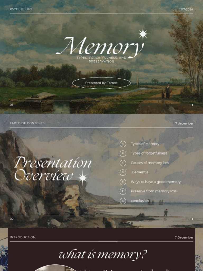 Memory'Psychology Project | PDF | Memory | Dementia