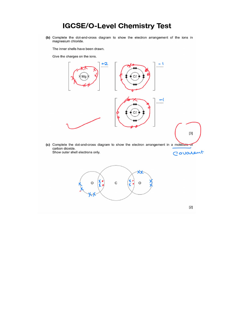 Adan Saad - IGCSE Chemistry Test # 1 | PDF