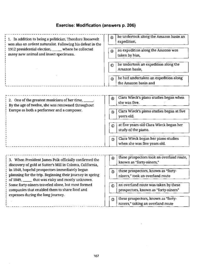 Modification Exercises | PDF