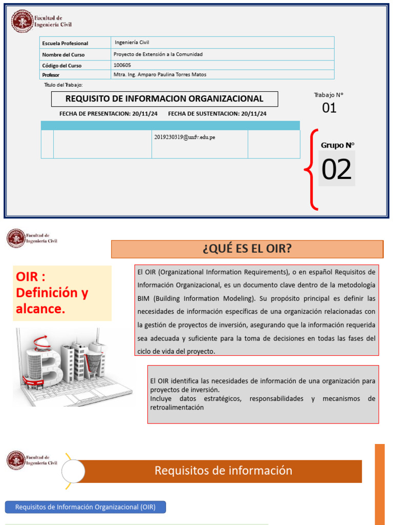 Requisitos de Información Organizacional (OIR) | PDF | Gestión de la ...