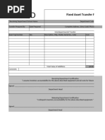 Asset Movement Form | PDF