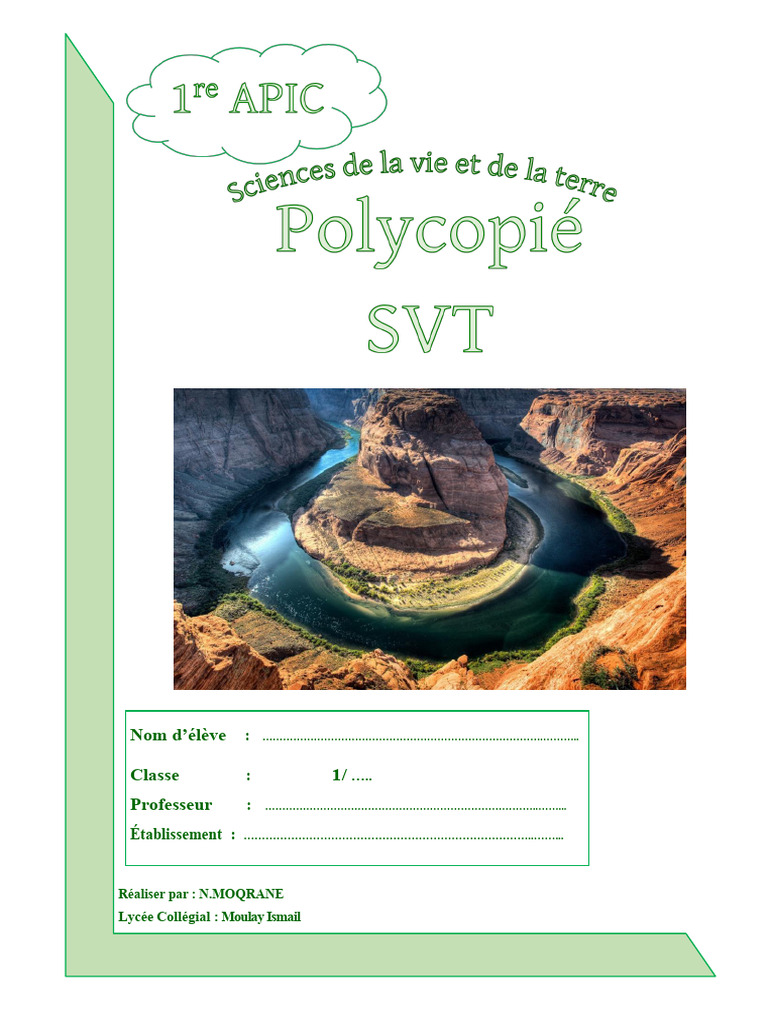 Polycopié 1re APIC Pass | PDF