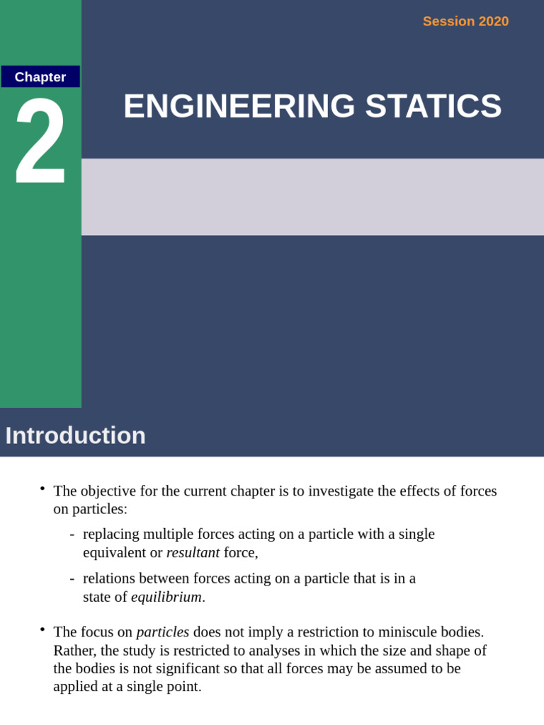 Forces and Equilibrium in Statics | PDF | Euclidean Vector | Force