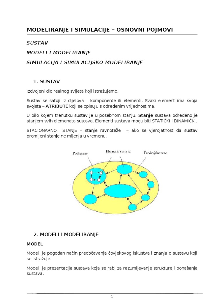 Modeliranje I Simulacije | PDF
