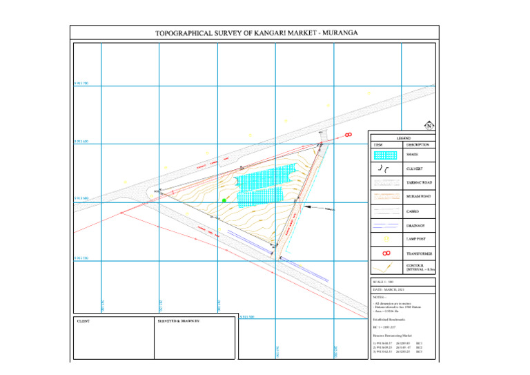 Site Plan with Benchmarks and Dimensions | PDF