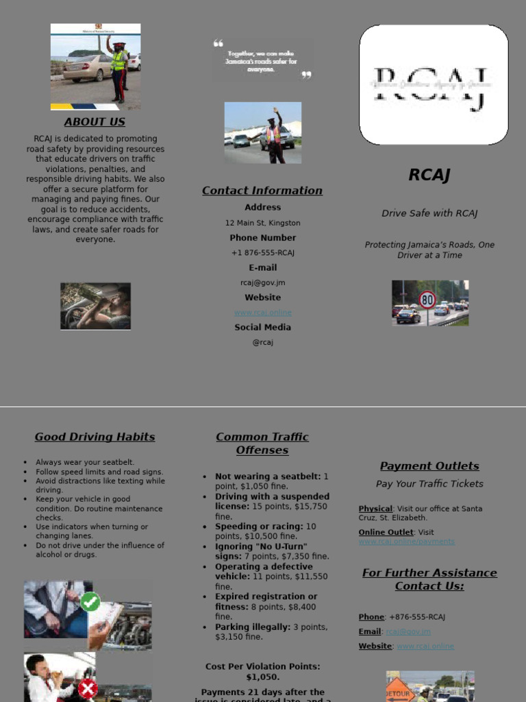 Raynard Barrett Brochure | PDF | Driving | Traffic