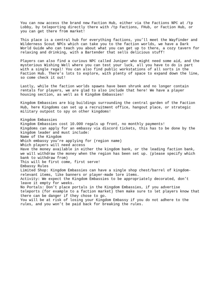 Faction Update | PDF
