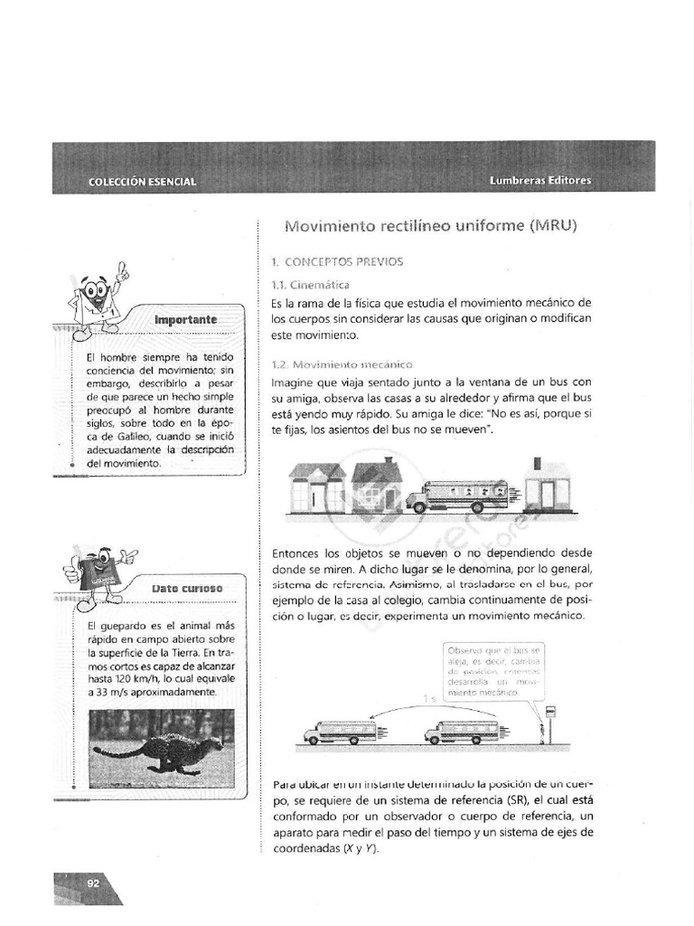 FÍSICA TEMA 01 - MRU | PDF