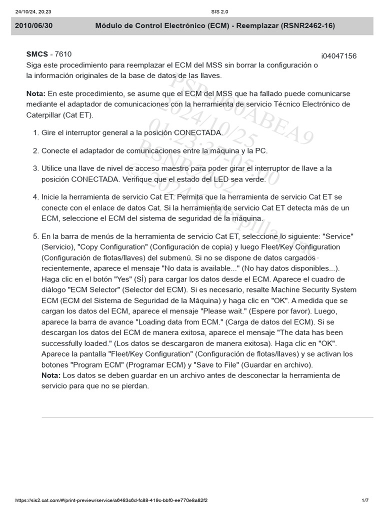 Módulo De Control Electrónico Ecm Reemplazar Pdf Software