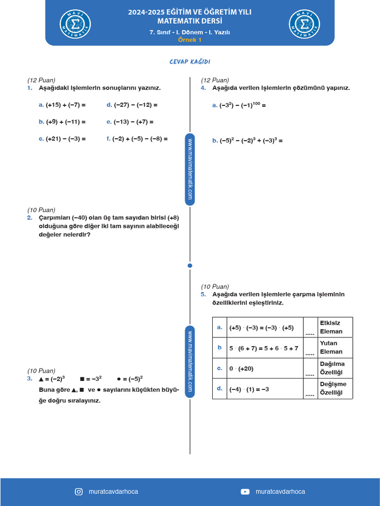 3 Unite 7 Sinif Ornek 1 | PDF