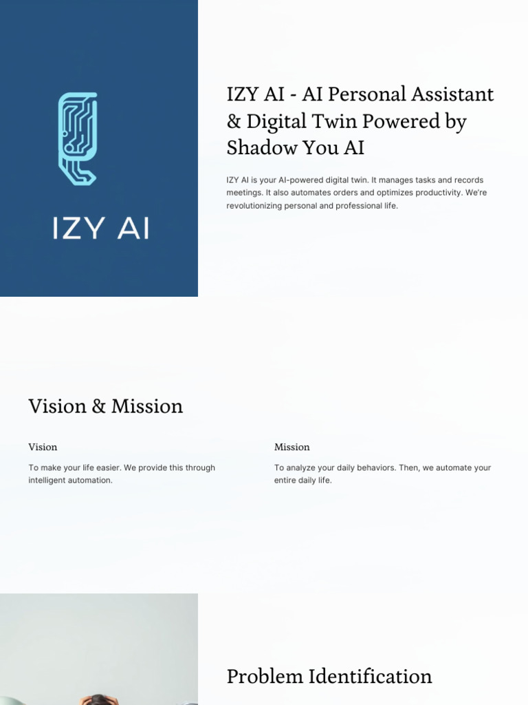 IZY AI AI Personal Assistant and Digital Twin Powered by Shadow You AI ...