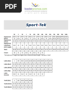 Uniqlo Size Chart for Tops and Bottoms | PDF