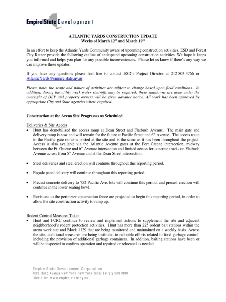 AY Construction Alert 3-12-2012 | PDF | Traffic | Street