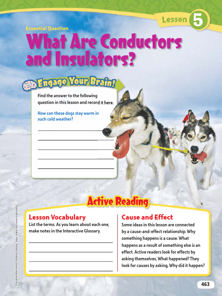 Unit 1 - Lesson 4, 5 - Grade 4 Science | PDF | Thermal Insulation ...