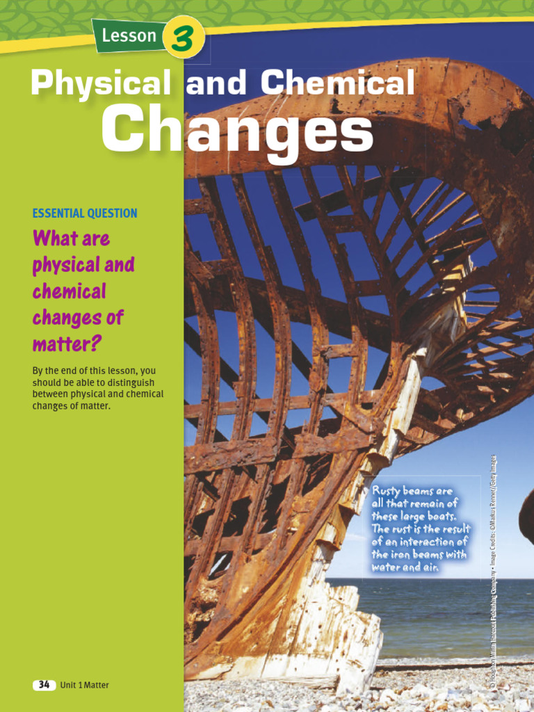 Physical and Chemical Changes Explained | PDF | Chemical Reactions ...