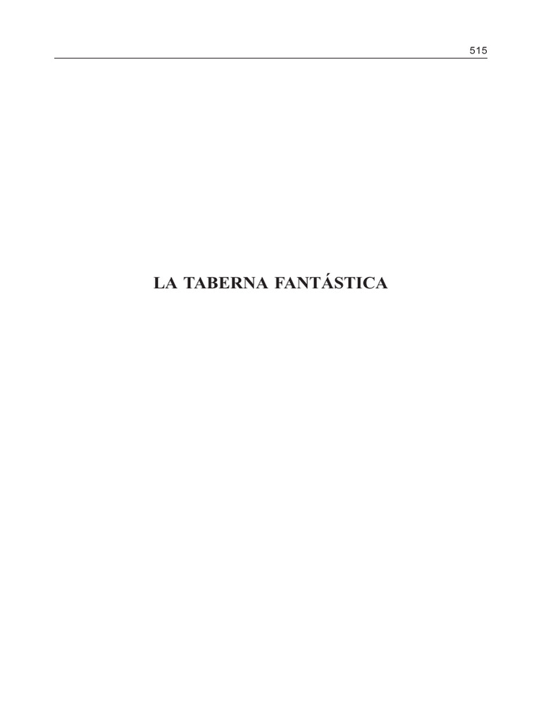 La Taberna Fantastica Fragmento 1 | PDF | Teatro