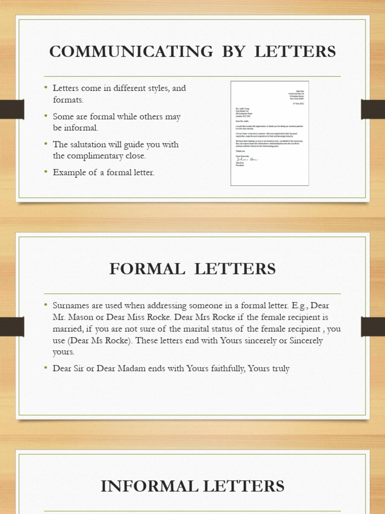 Types and Styles of Letter Writing | PDF