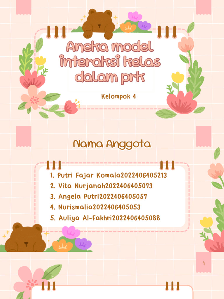 Kelompok 4 - Aneka Model Interaksi PKR | PDF