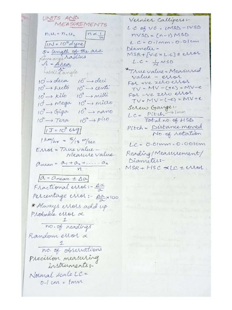 Physics Short Notes | PDF