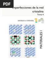 Defectos Sustitucionales en Cristales | PDF | Dislocación | Cristal