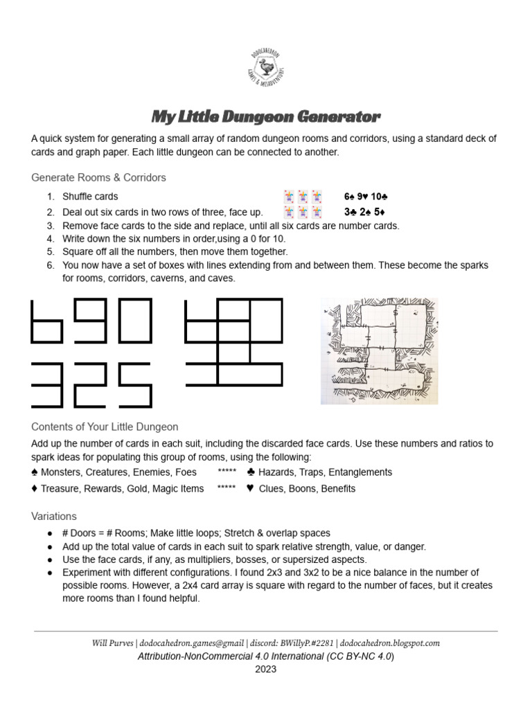 My Little Dungeon Generator Guide | PDF