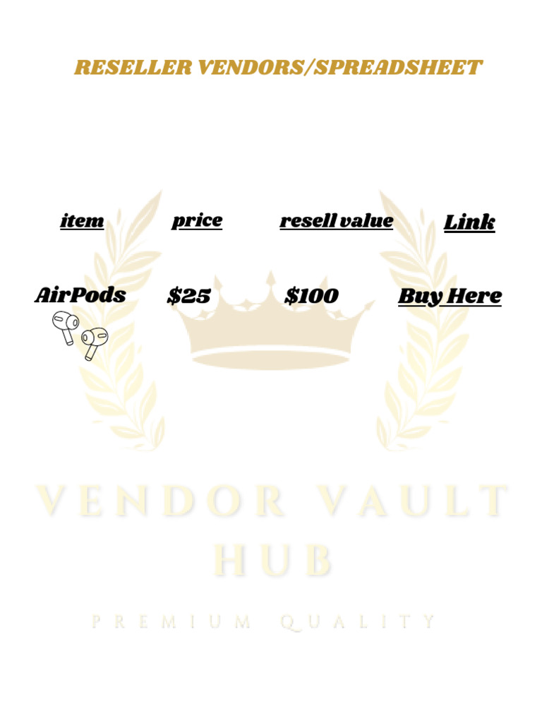 Airpod Reseller | PDF