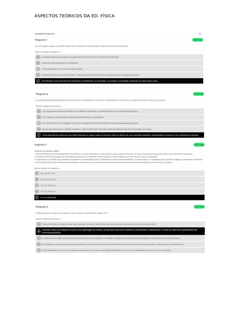 Atividades Teoria e Aspectos | PDF