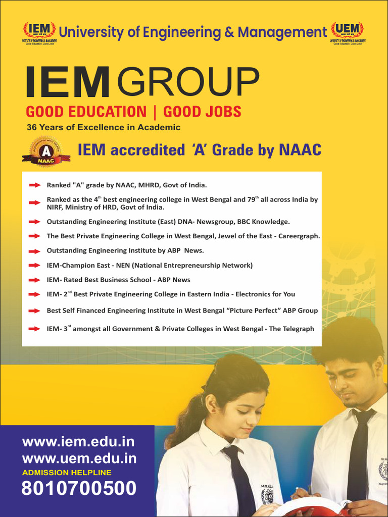 IEM-UEM Brochure Yellow Book 11-02-2025 | PDF | Lawyer | Engineering
