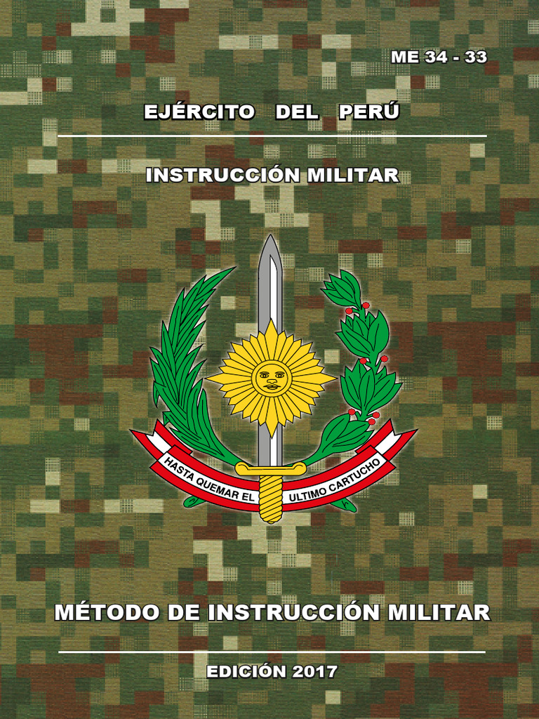 ME 34-33 METODO INSTRUCCION MILITAR Edic 2017 | PDF | Aprendizaje | Plan de estudios