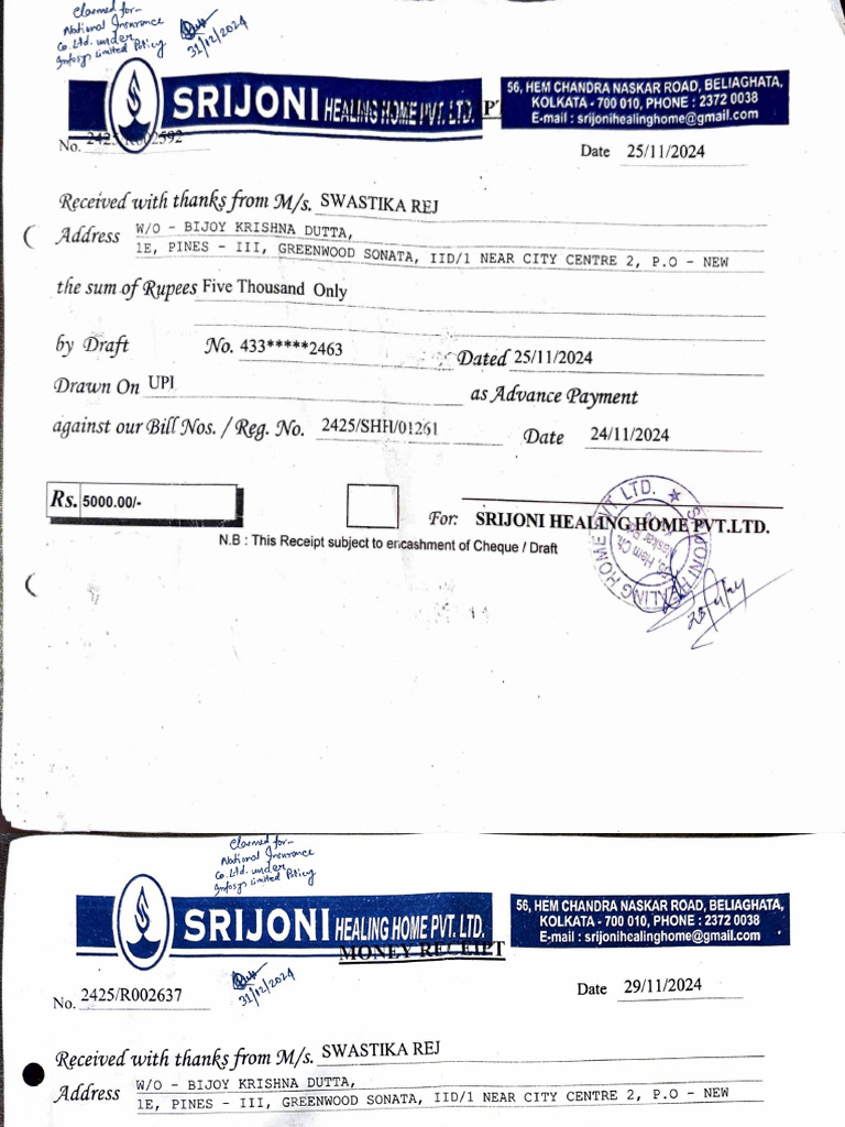SR Money Receipt | PDF