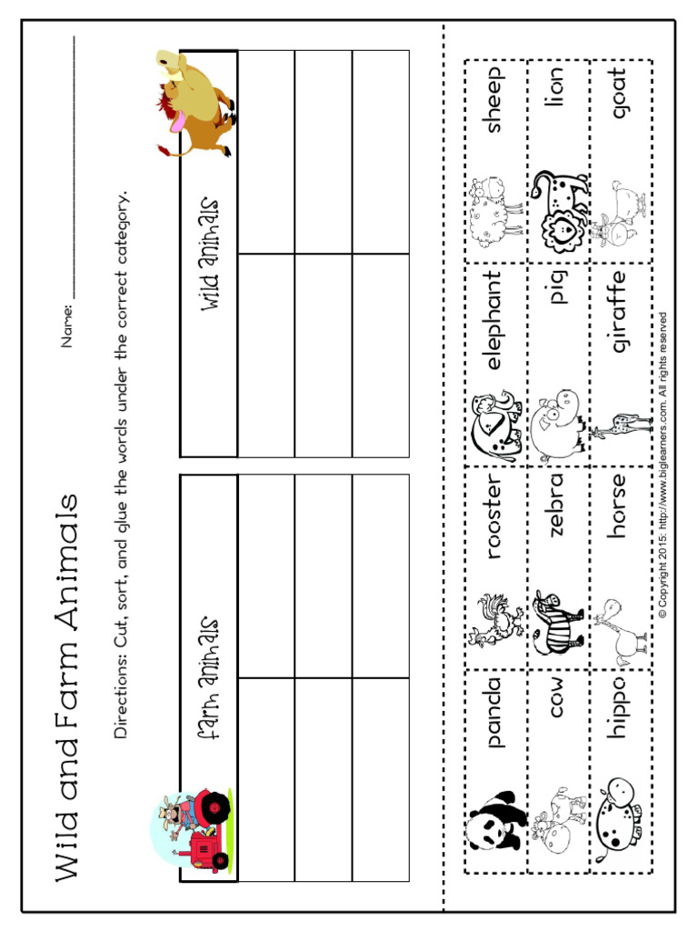 Wild and Farm Animals | PDF
