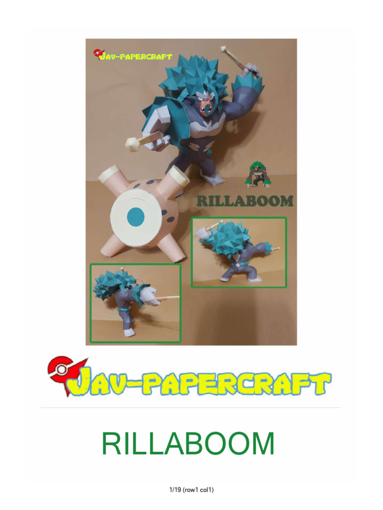 Rillaboom Pokémon Data Overview | PDF