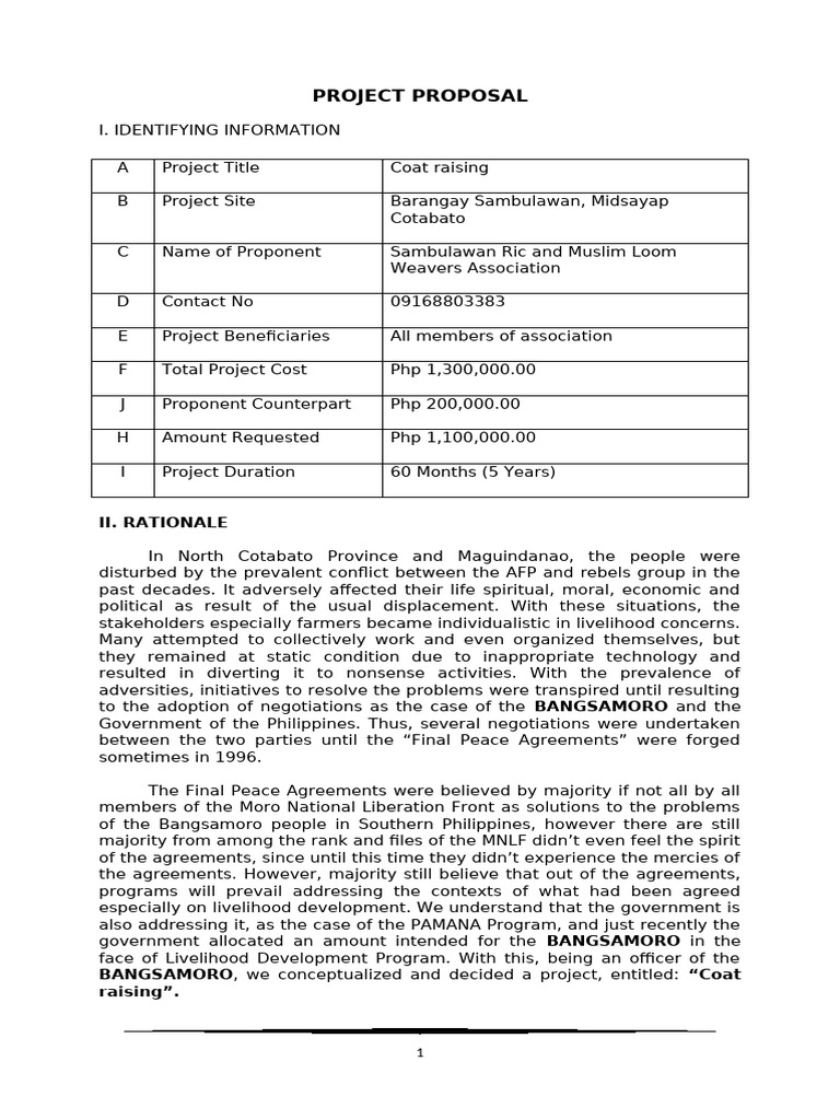 Project Proposal SAMBULAWAN | PDF | Meat | Agriculture