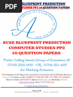KCSE 2025 Computer Studies Exam Paper | PDF | Databases | Computer File