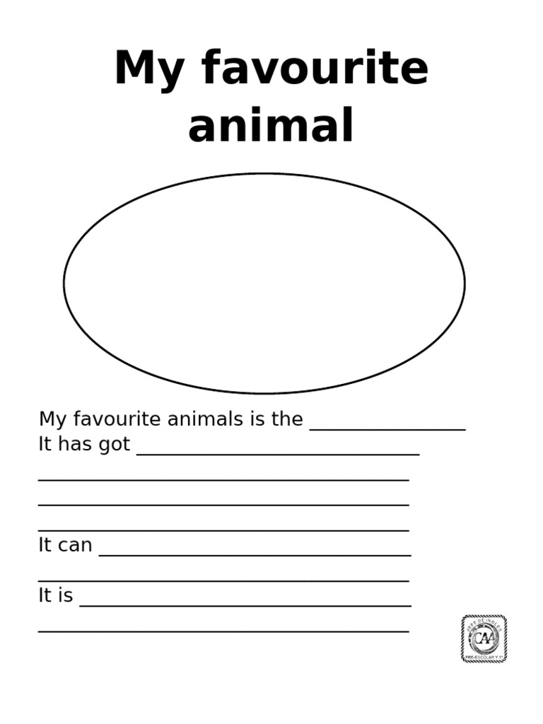 My Favorite Animal Description Template | PDF