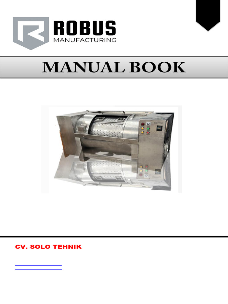 Manual Penggunaan Washer Capsule | PDF
