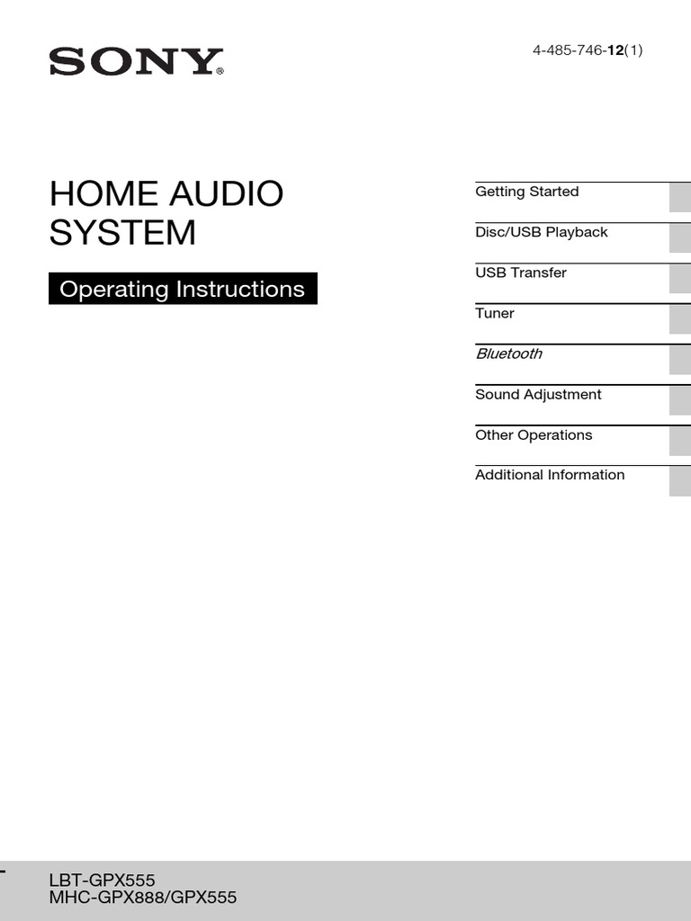 Home Audio System: Operating Instructions | PDF | Electrical Connector ...