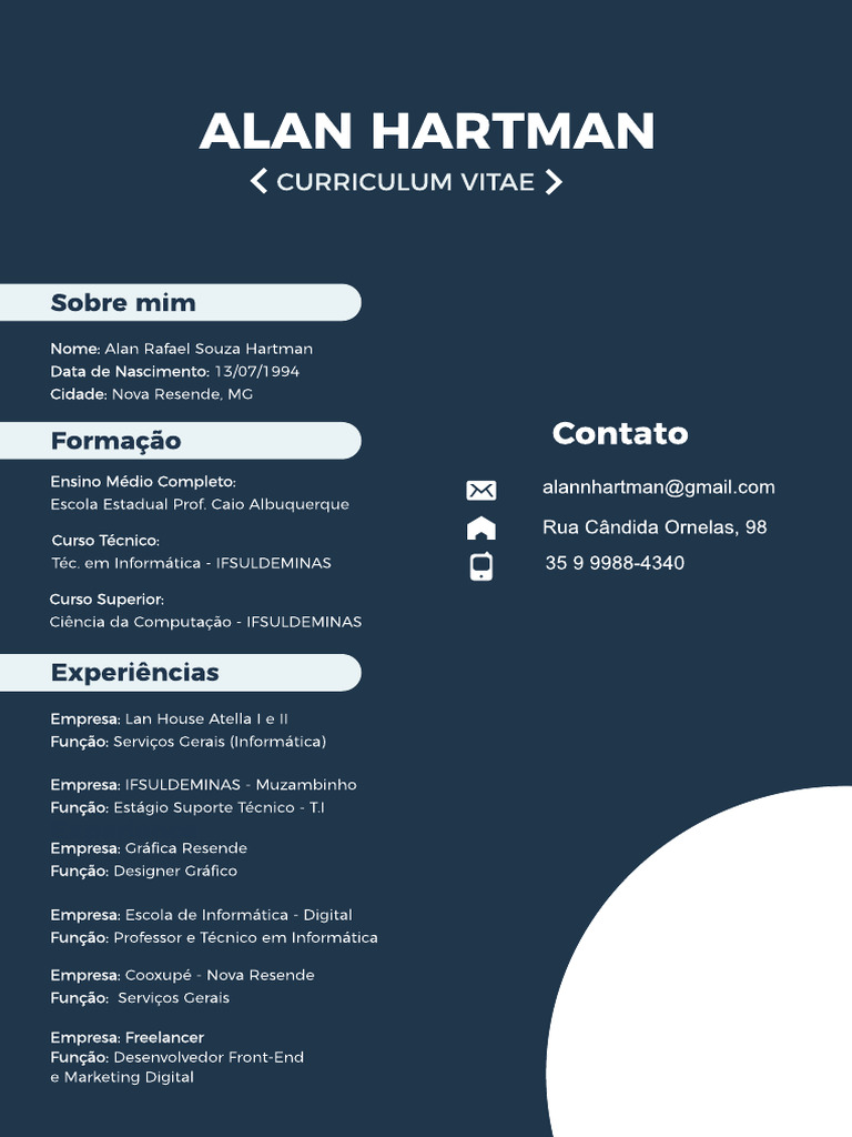 Curriculum Alan | PDF