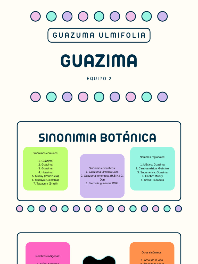 Usos y beneficios de la guazima | PDF