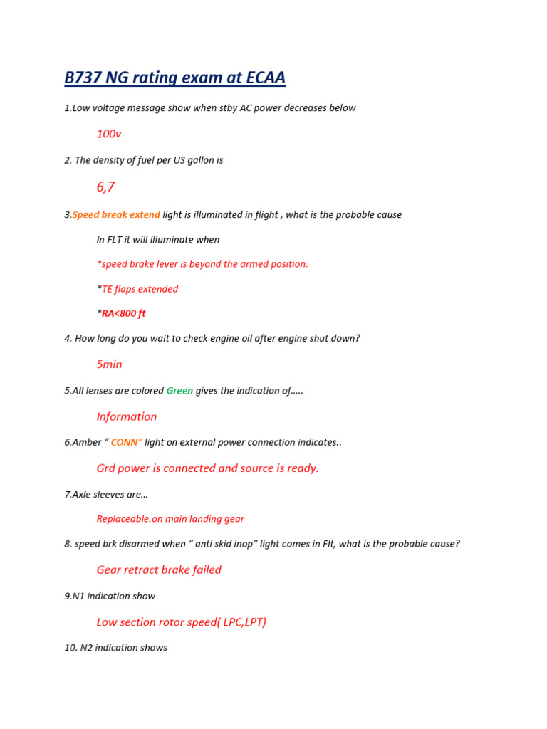 Hid - B737 NG Rating Airframe and Powerplant | PDF | Mechanical ...