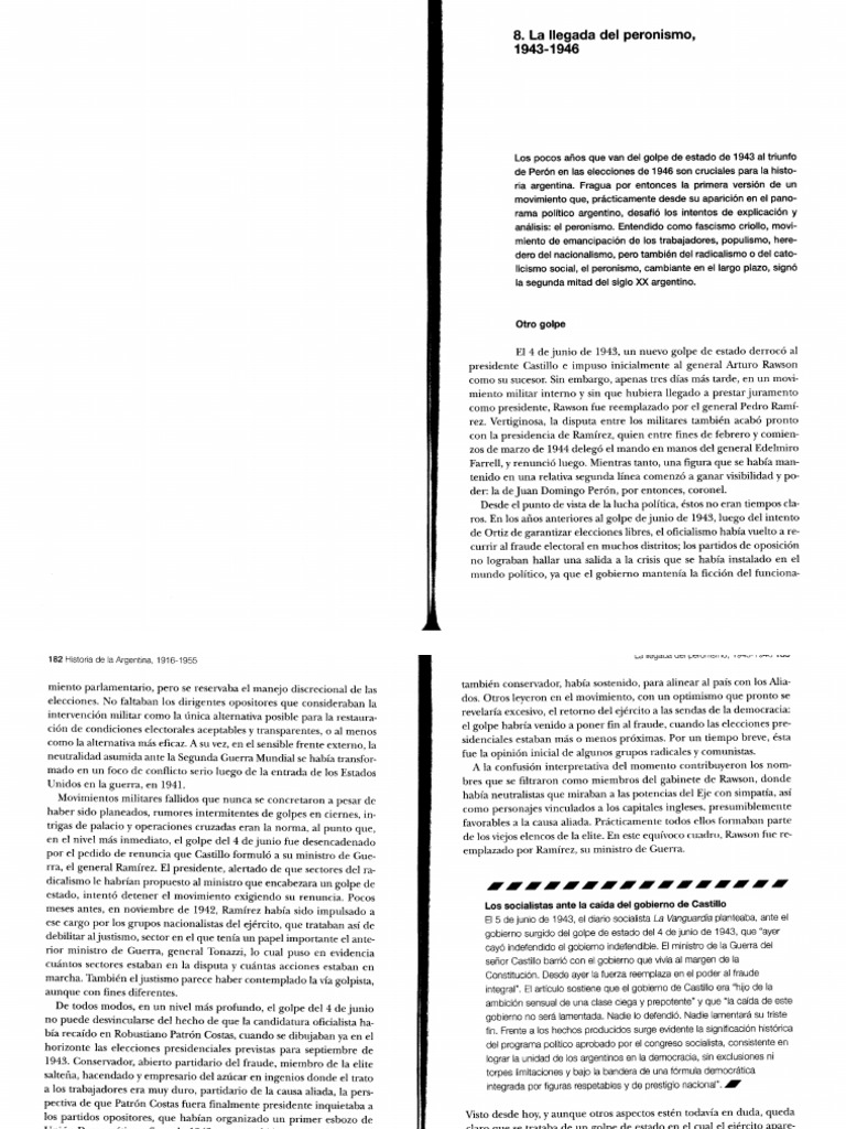 Cattaruzza Peronismo | PDF