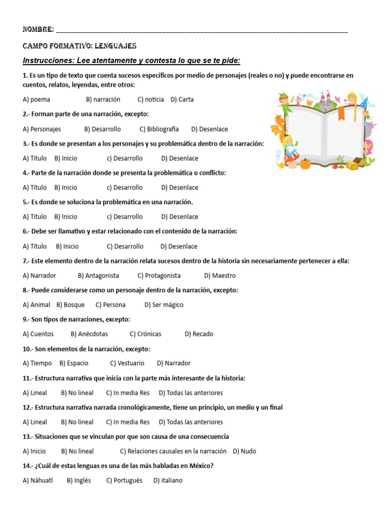 exMEN 2 TRIMESTRE | PDF | Sonido | Alimentos