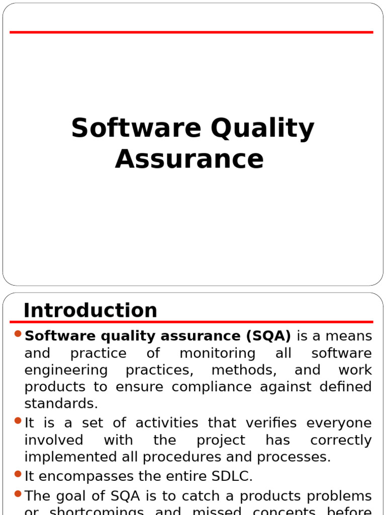Software Quality Assurance and Testing | PDF | Software Testing | Debugging