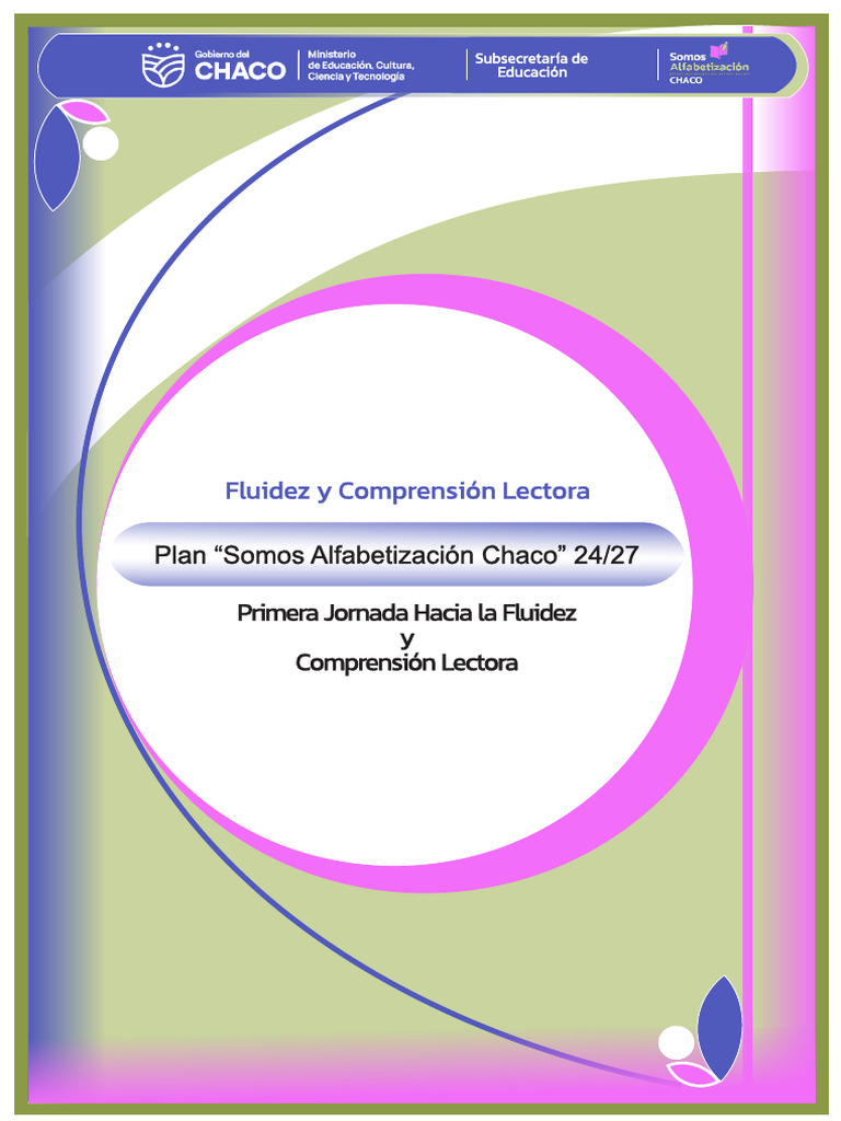 Primera Jornada Hacia La Fluidez y Comprensión Lectora 2025 | PDF ...