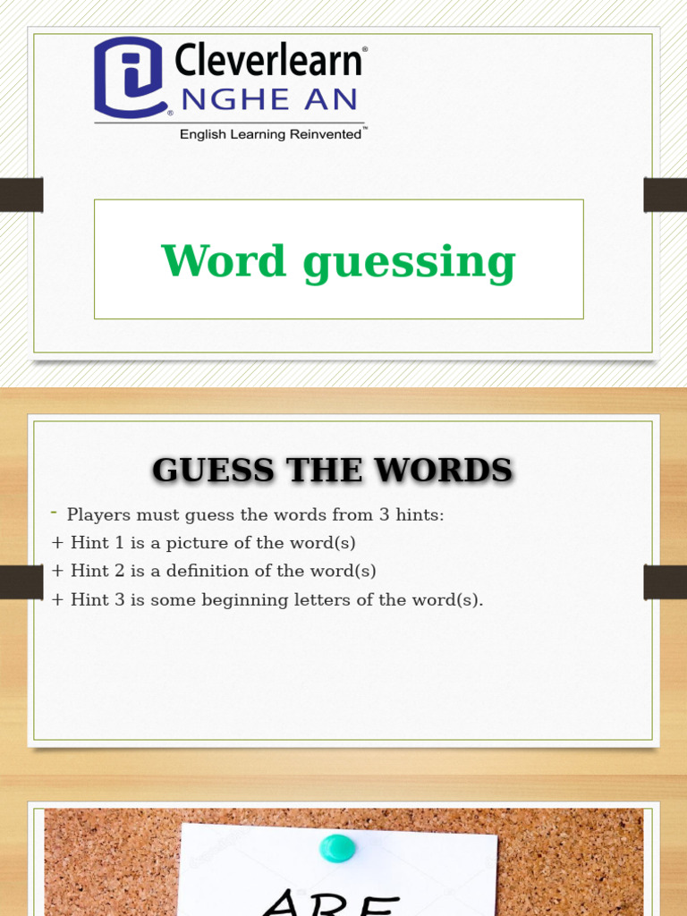 Word Guessing Game: Environmental Terms | PDF
