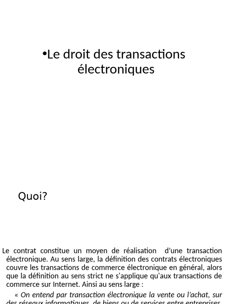 Cours Transactions Eělectroniques Esmt 2 | PDF | Banques | Compétence