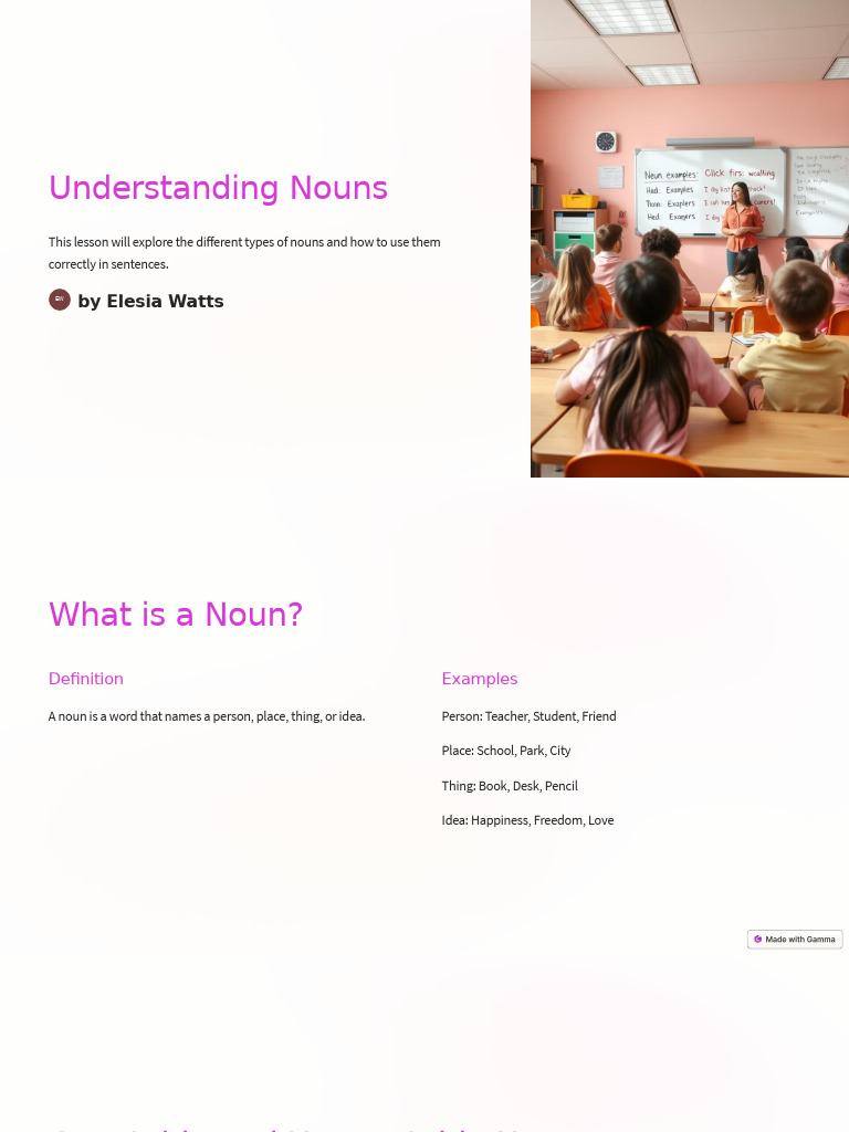Understanding Nouns | PDF