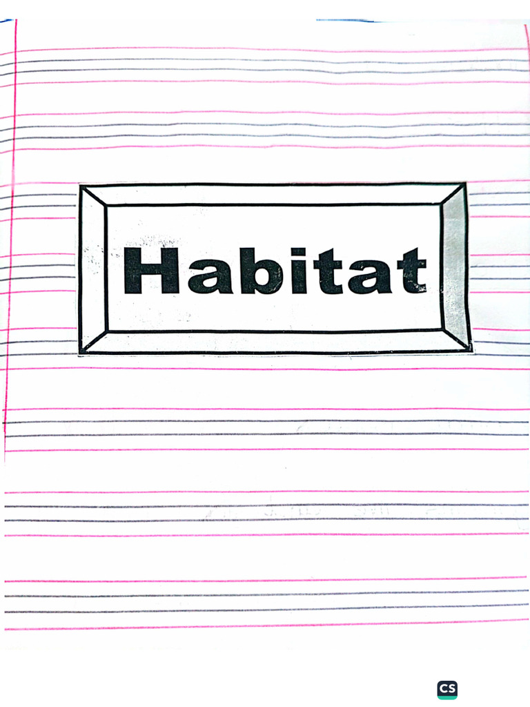 Chap1 (Habitat) | PDF