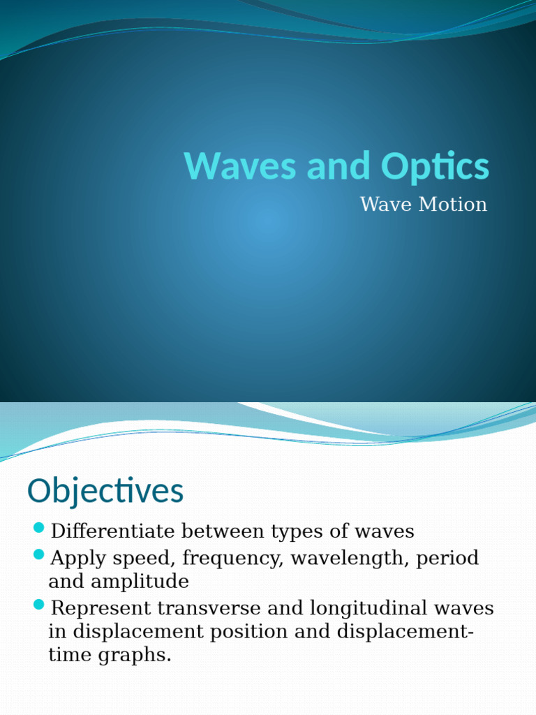 Understanding Waves and Optics Basics | PDF | Waves | Frequency